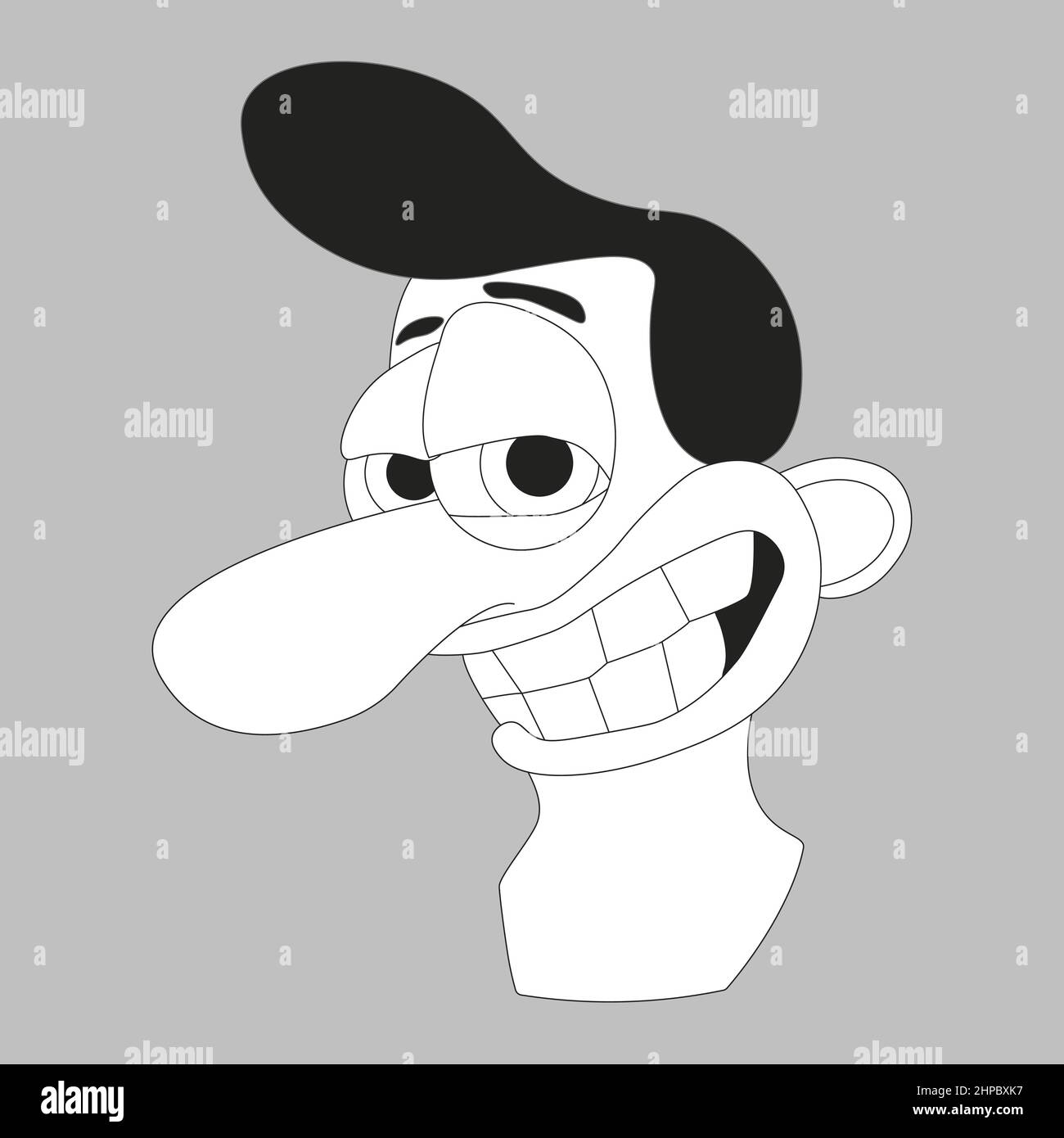 Profilo uomo cartoon immagini e fotografie stock ad alta risoluzione ...
