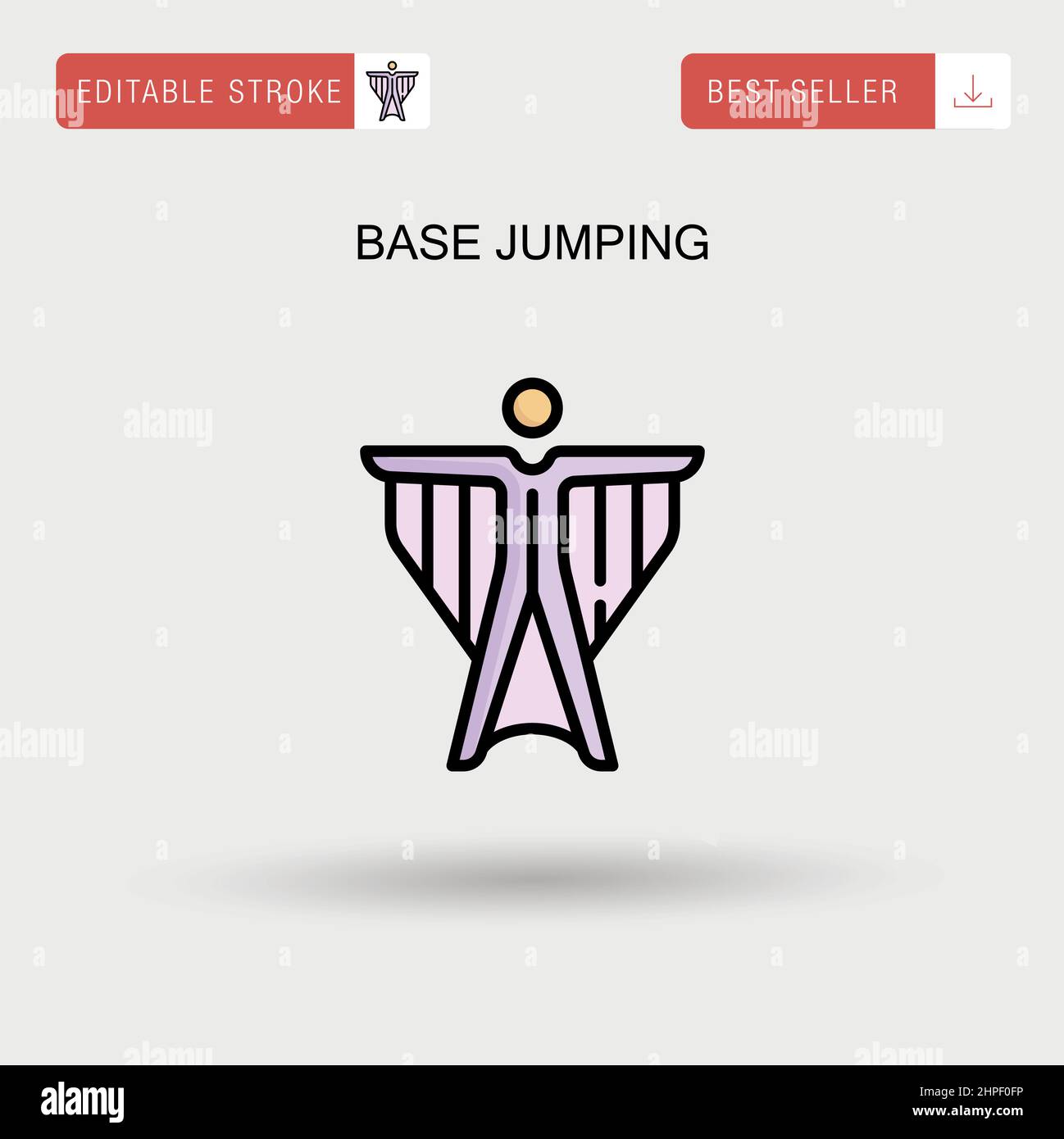 Base jumper Immagini Vettoriali Stock - Alamy
