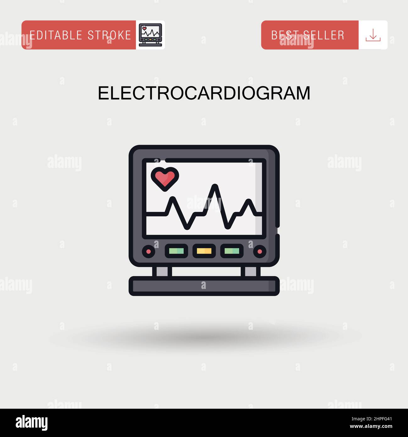 Elettrocardiogramma elettrocardiogramma Immagini Vettoriali Stock - Alamy