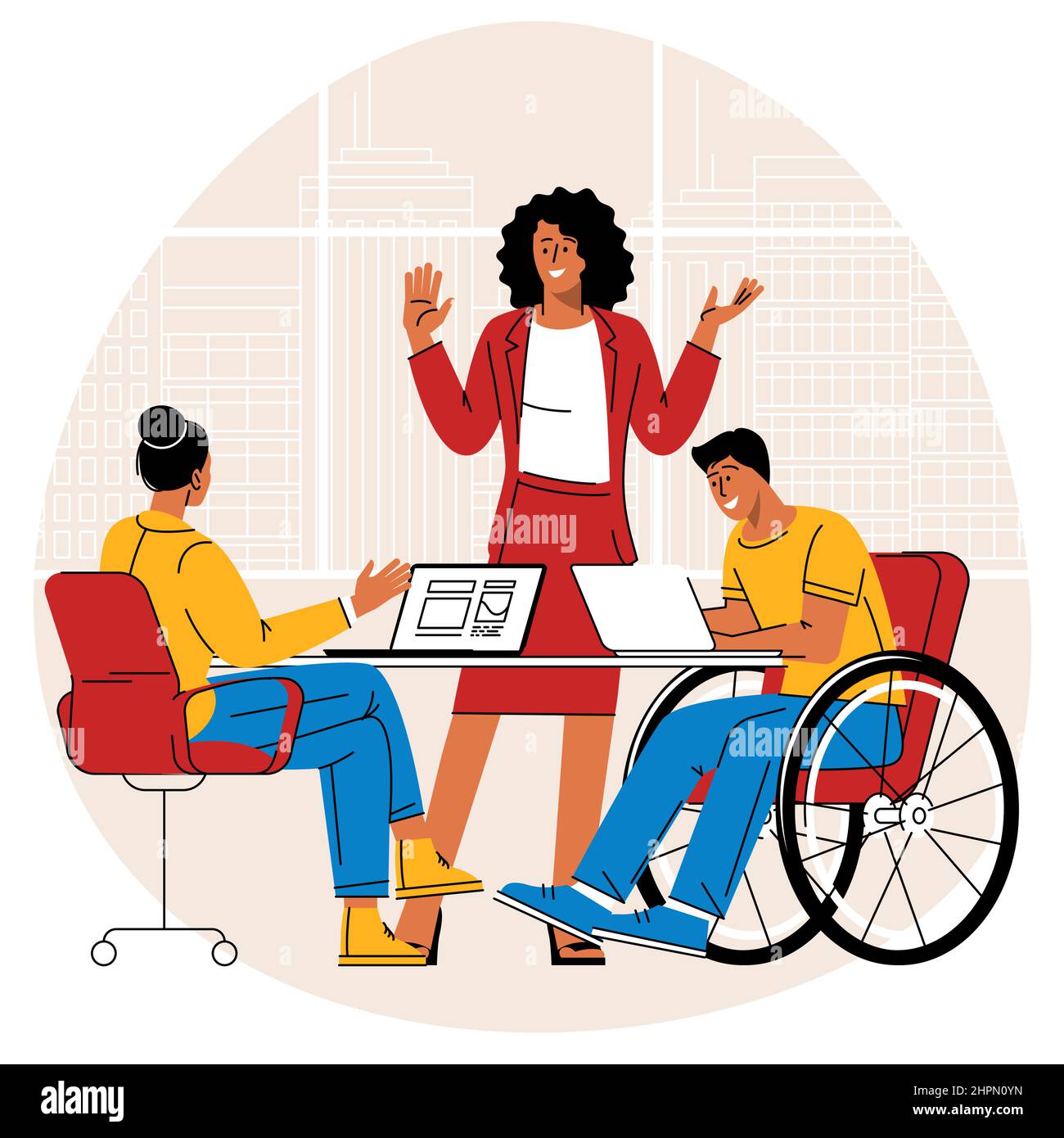 Inclusione sociale Immagini Vettoriali Stock - Alamy