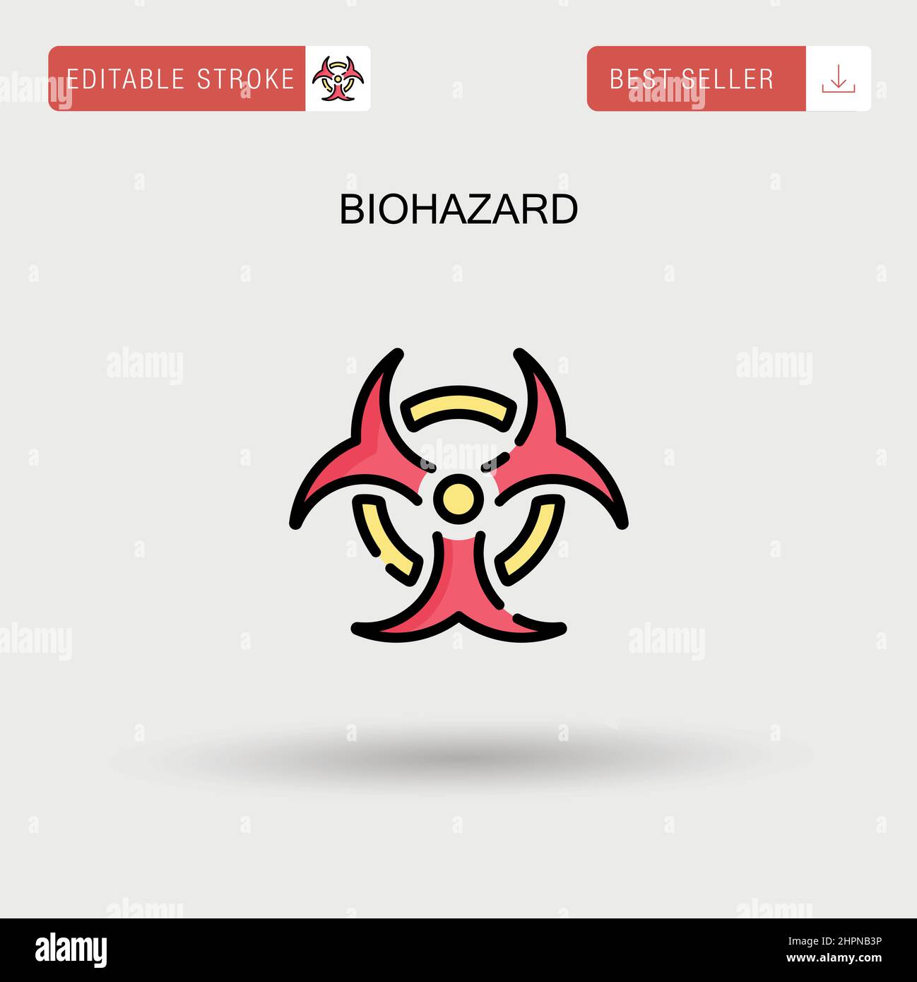 Simbolo della rischio biologico Immagini Vettoriali Stock - Alamy