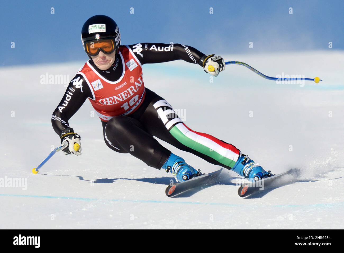 Elena Fanchini, d'Italia, corre durante la seconda gara femminile di ...