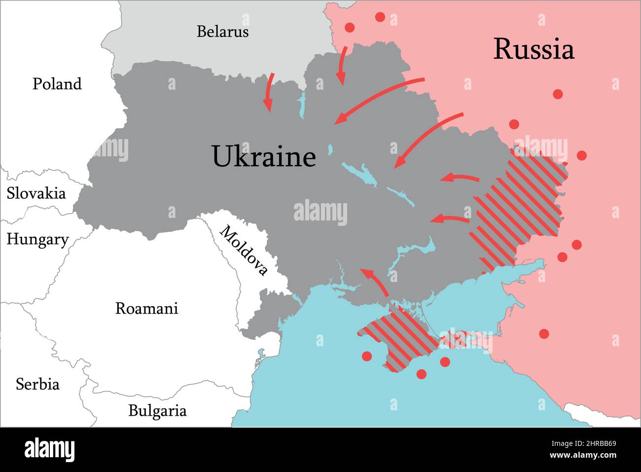 Mappa della guerra in Ucraina e in Medio Oriente. Conflitto militare ...
