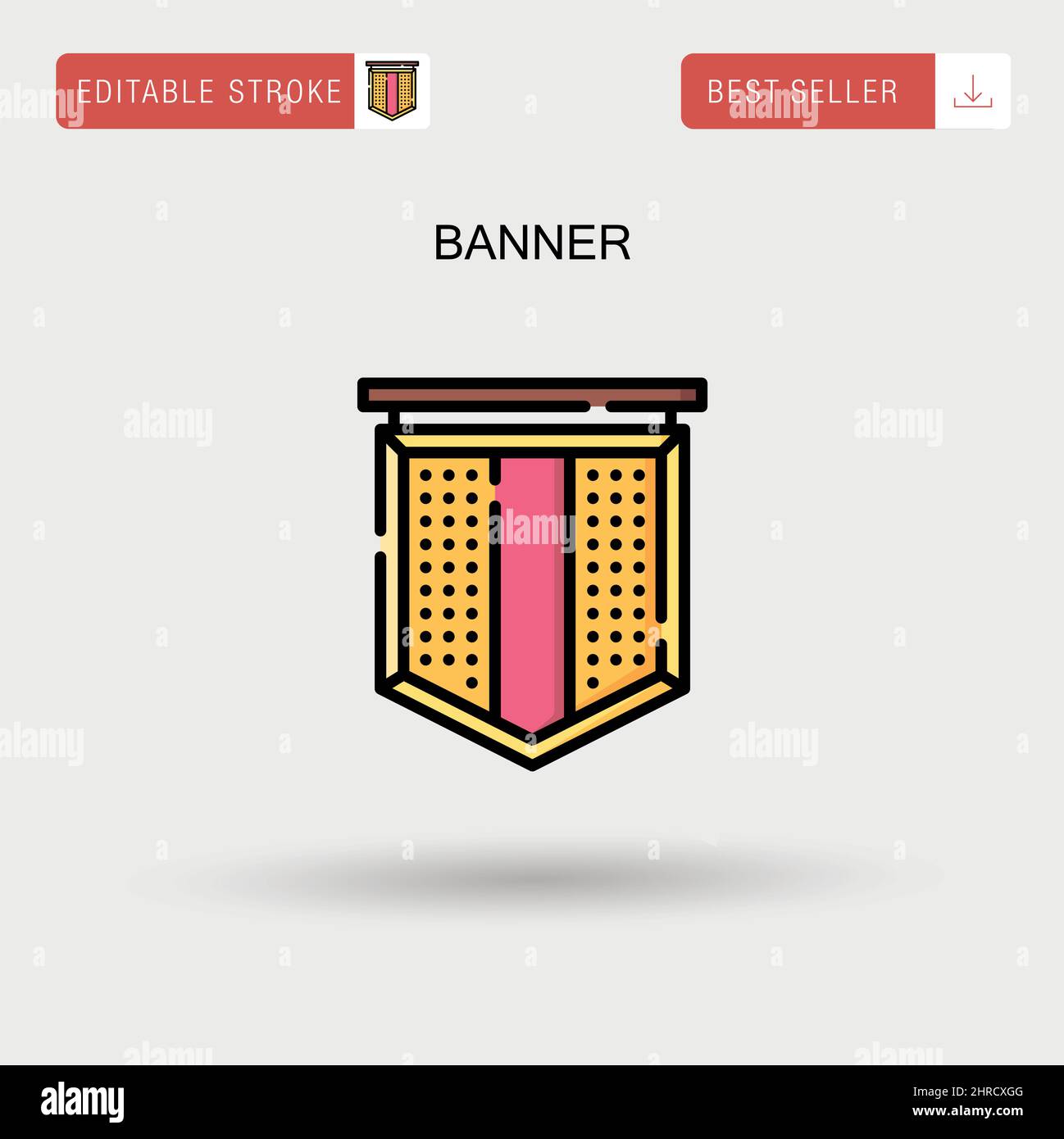 Icona banner Immagini Vettoriali Stock - Alamy