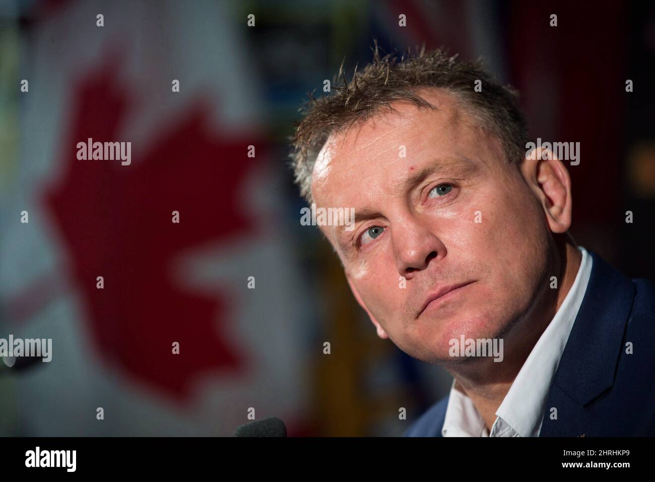 Rugby Canada Men's National team Head Coach Kingsley Jones ascolta dopo ...