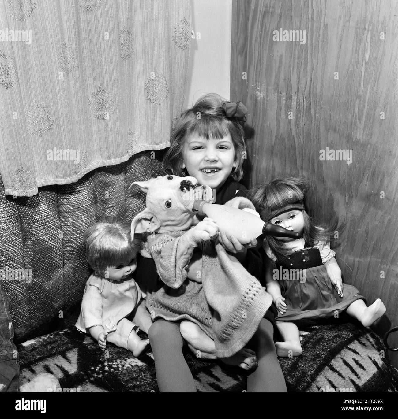 Piccola ragazza danese Tina Dubsky, figlia di Joseph Dubsky che ha un ...