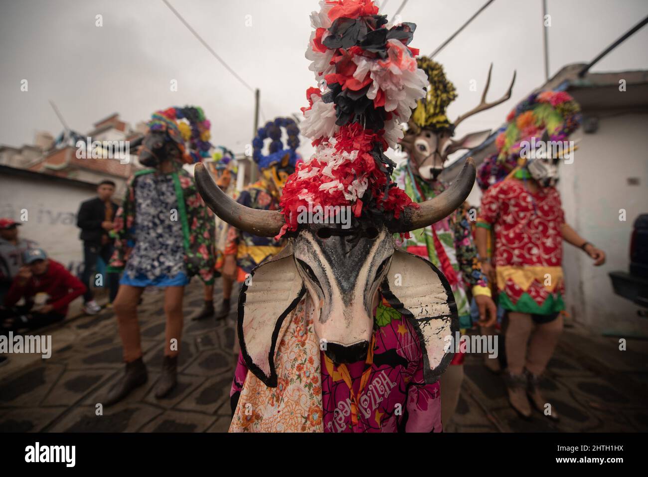 28 febbraio 2022: I residenti della città di Alto Tio Diego celebrano il tradizionale carnevale ...