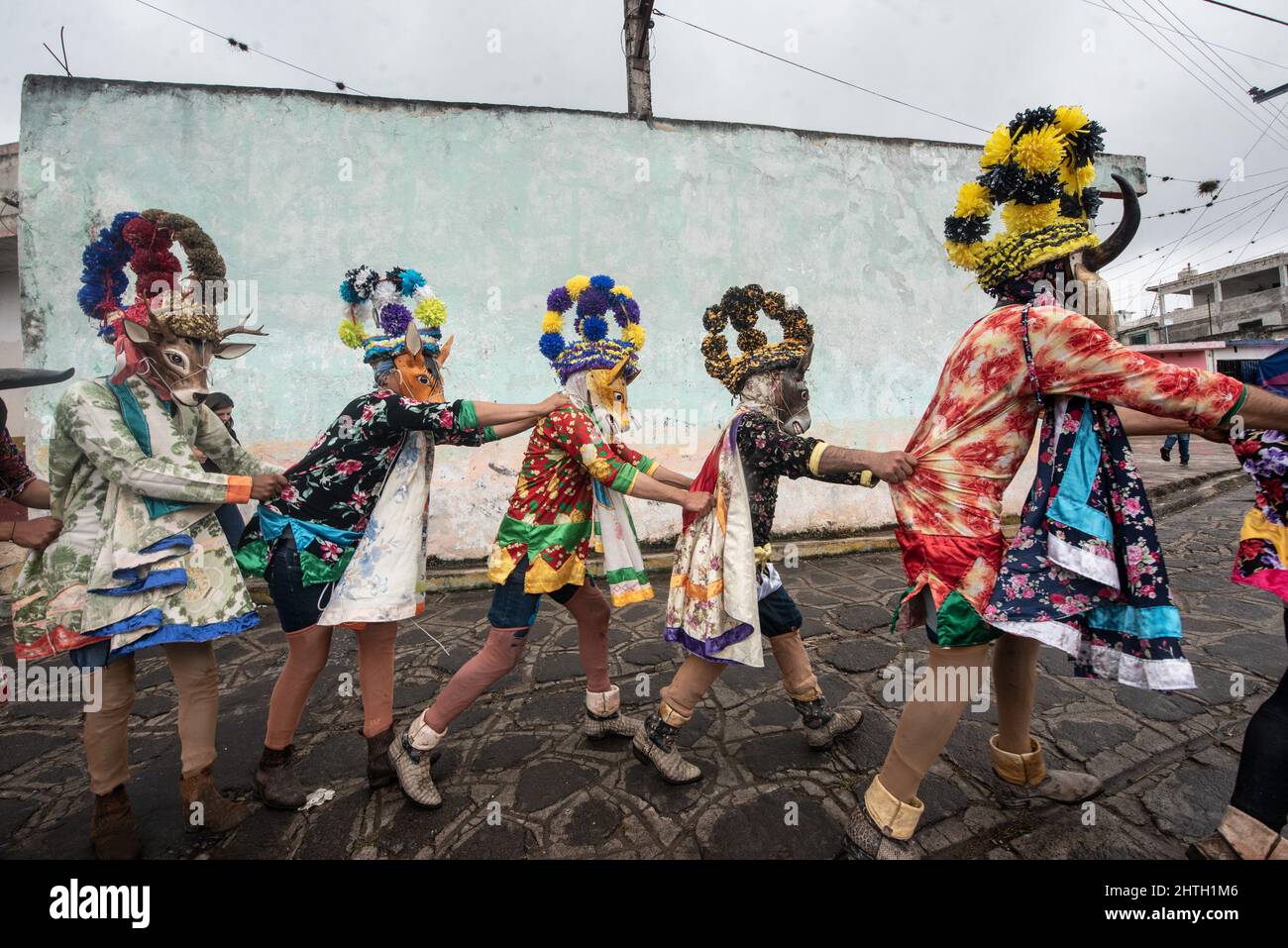 28 febbraio 2022: I residenti della città di Alto Tio Diego celebrano il tradizionale carnevale ...