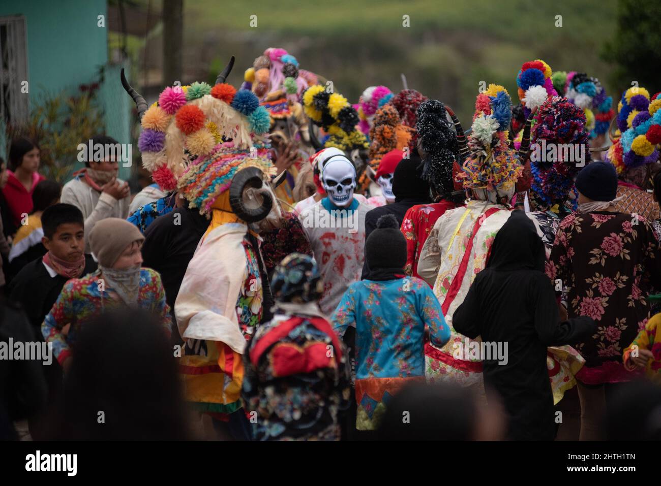 28 febbraio 2022: I residenti della città di Alto Tio Diego celebrano il tradizionale carnevale ...