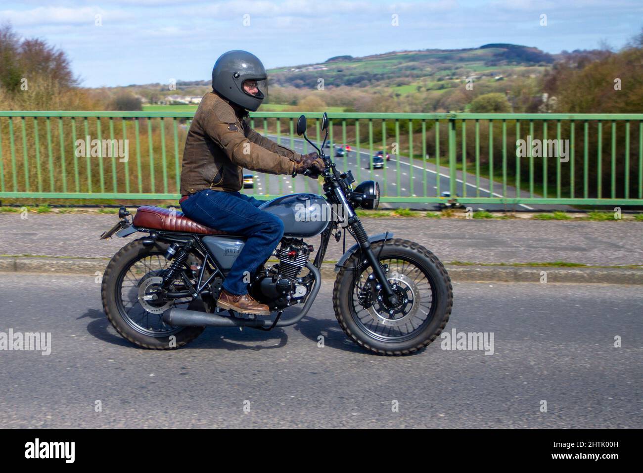 2020 Gray MUTT Hilts 125 cc benzina moto; retrò, su misura in Gloss GRE ...