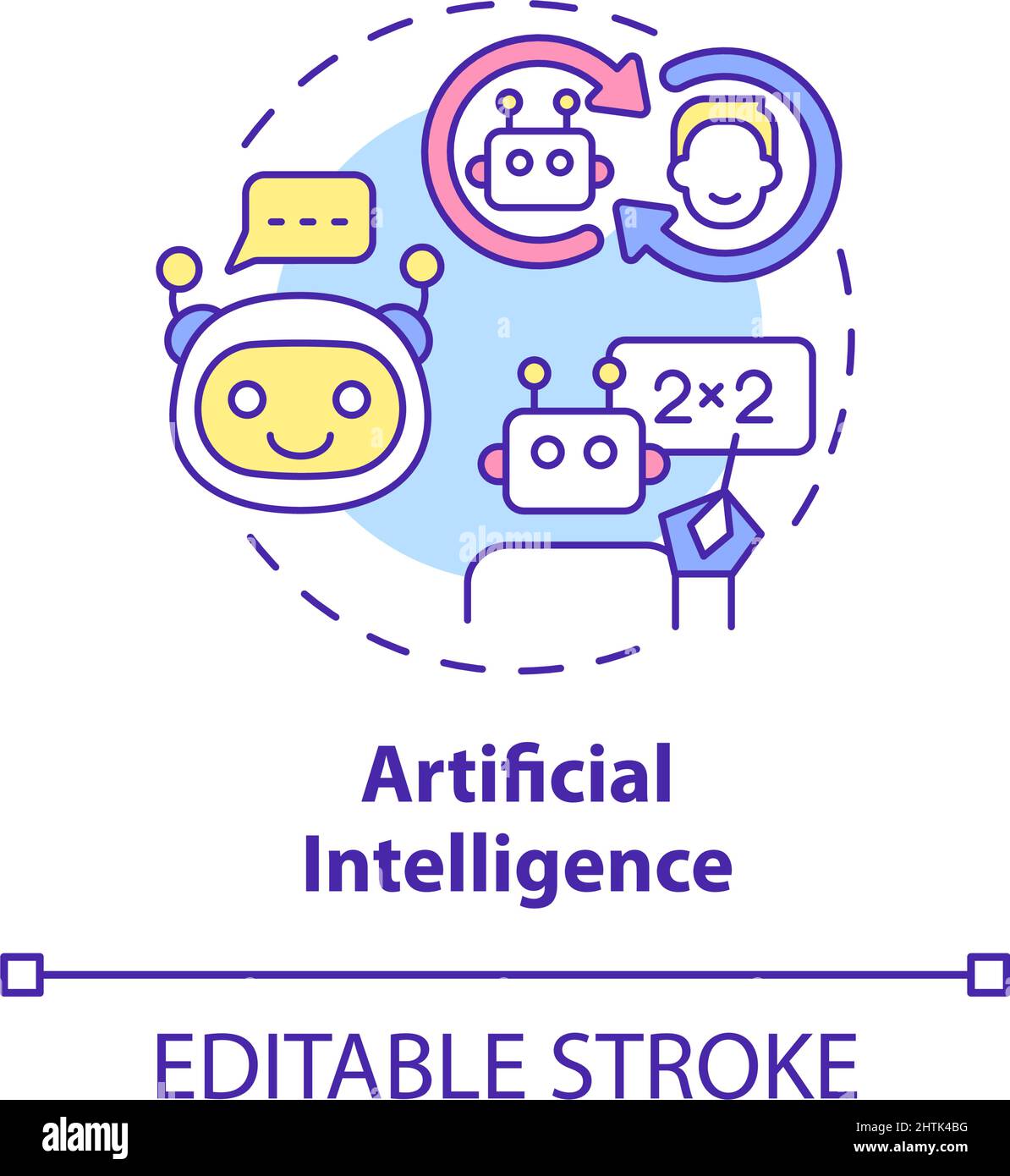 Intelligenza artificiale generale Immagini Vettoriali Stock - Alamy