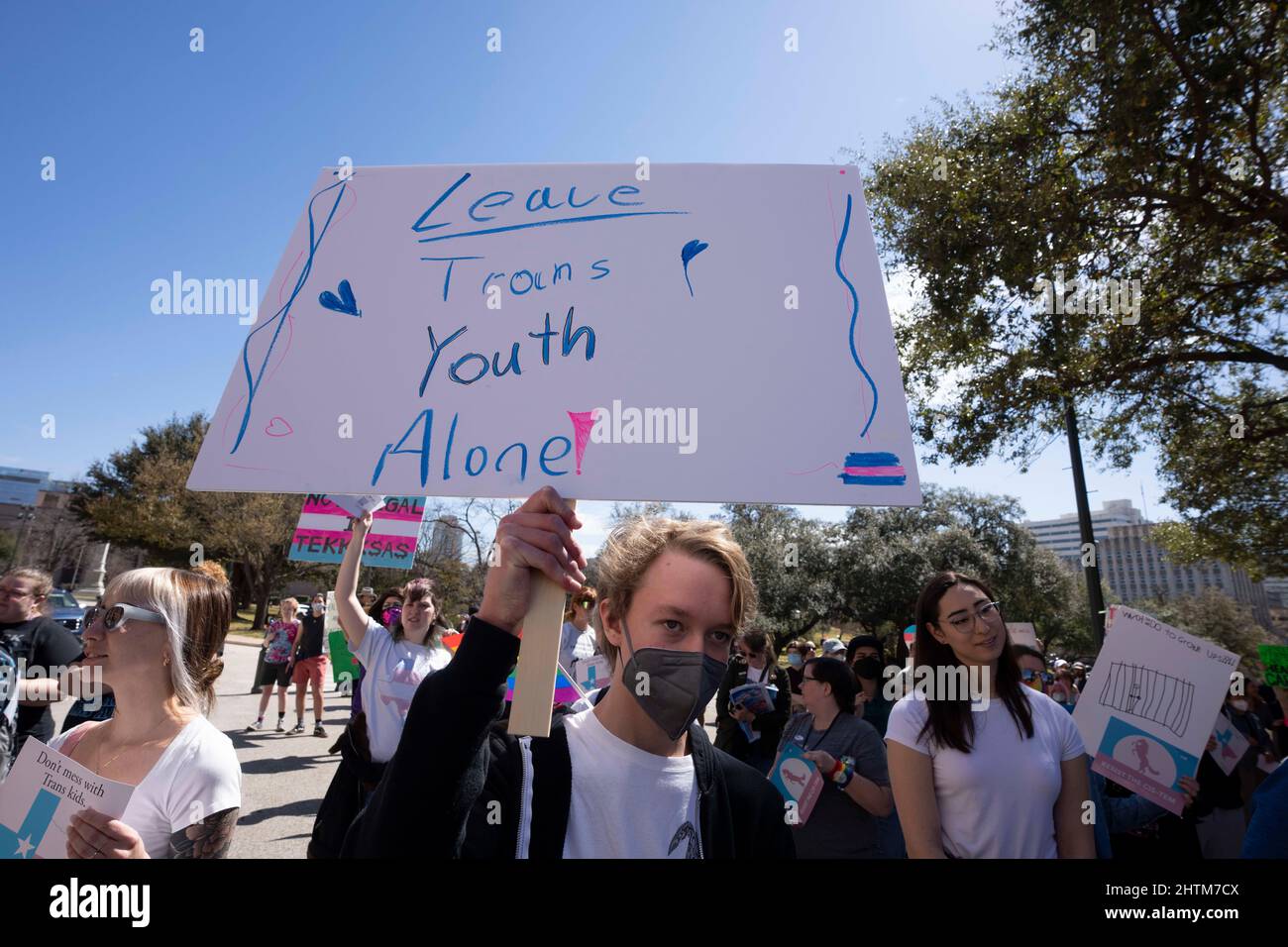 Austin, Stati Uniti. 01st Mar 2022. I giovani transgender del Texas, i ...
