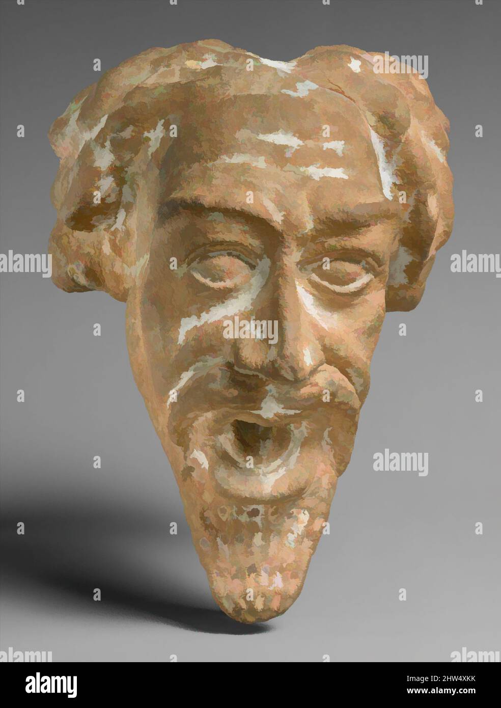 Arte ispirata da Spout nella forma della testa di un uomo, Parthian, ca ...