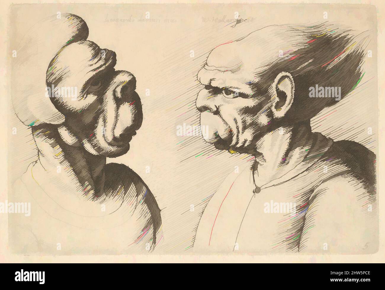 Due teste deformate rivolte verso l'interno immagini e fotografie stock ...