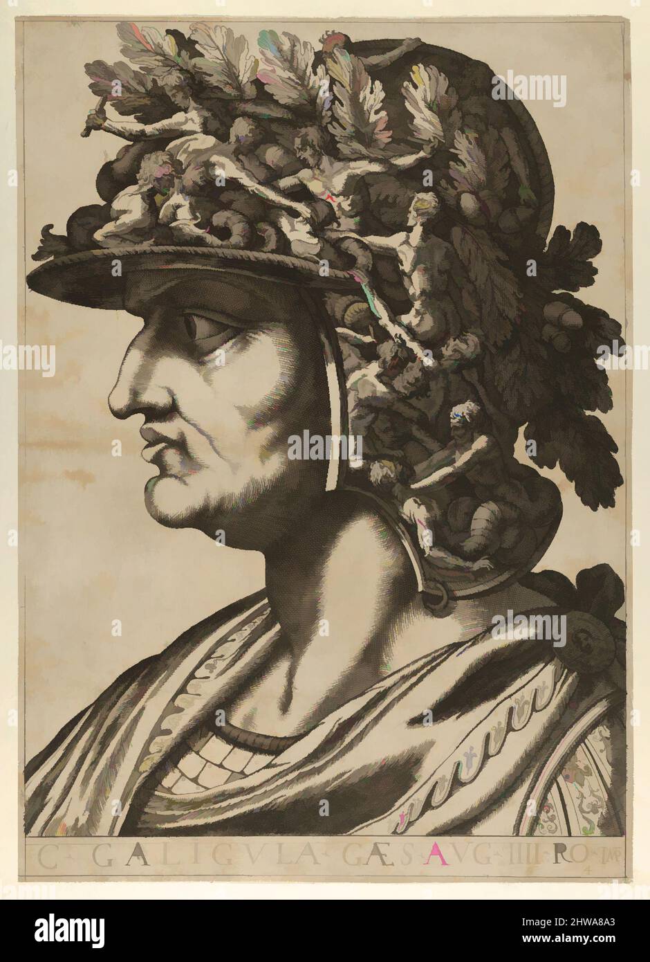 Arte ispirata al piatto 4: Caio di profilo rivolto a sinistra, dai ...