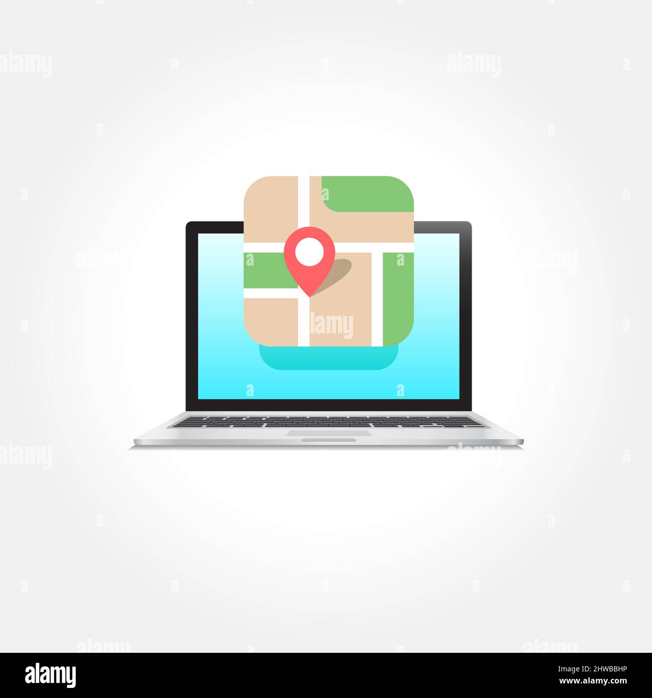 Icona mappa pin Immagini Vettoriali Stock - Alamy