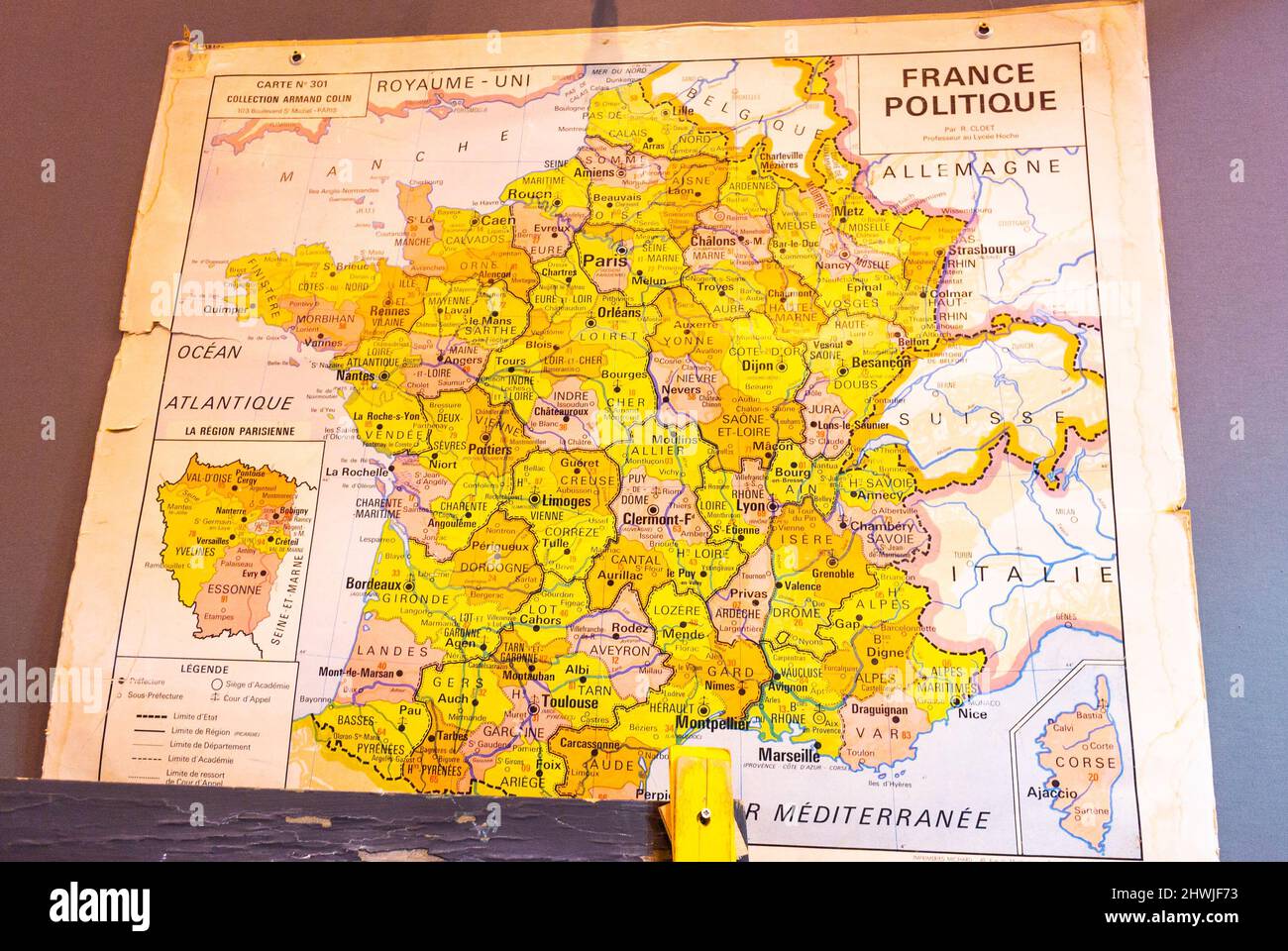 Vecchia mappa poster map immagini e fotografie stock ad alta ...