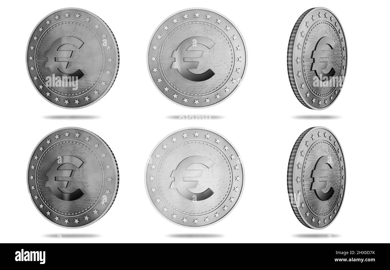 Simbolo di valuta euro 3d oro Foto e Immagini Stock in Bianco e Nero ...