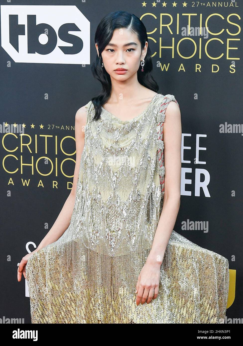 Jung ho-Yeon ai 27th Critics' Choice Awards che si tengono al Fairmont ...