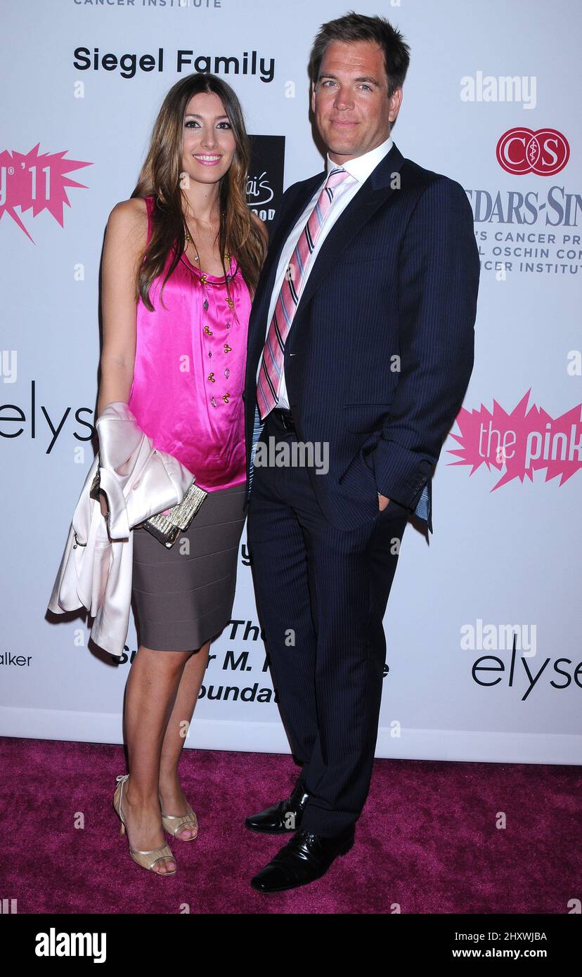 Michael weatherly and wife bojana immagini e fotografie stock ad alta ...