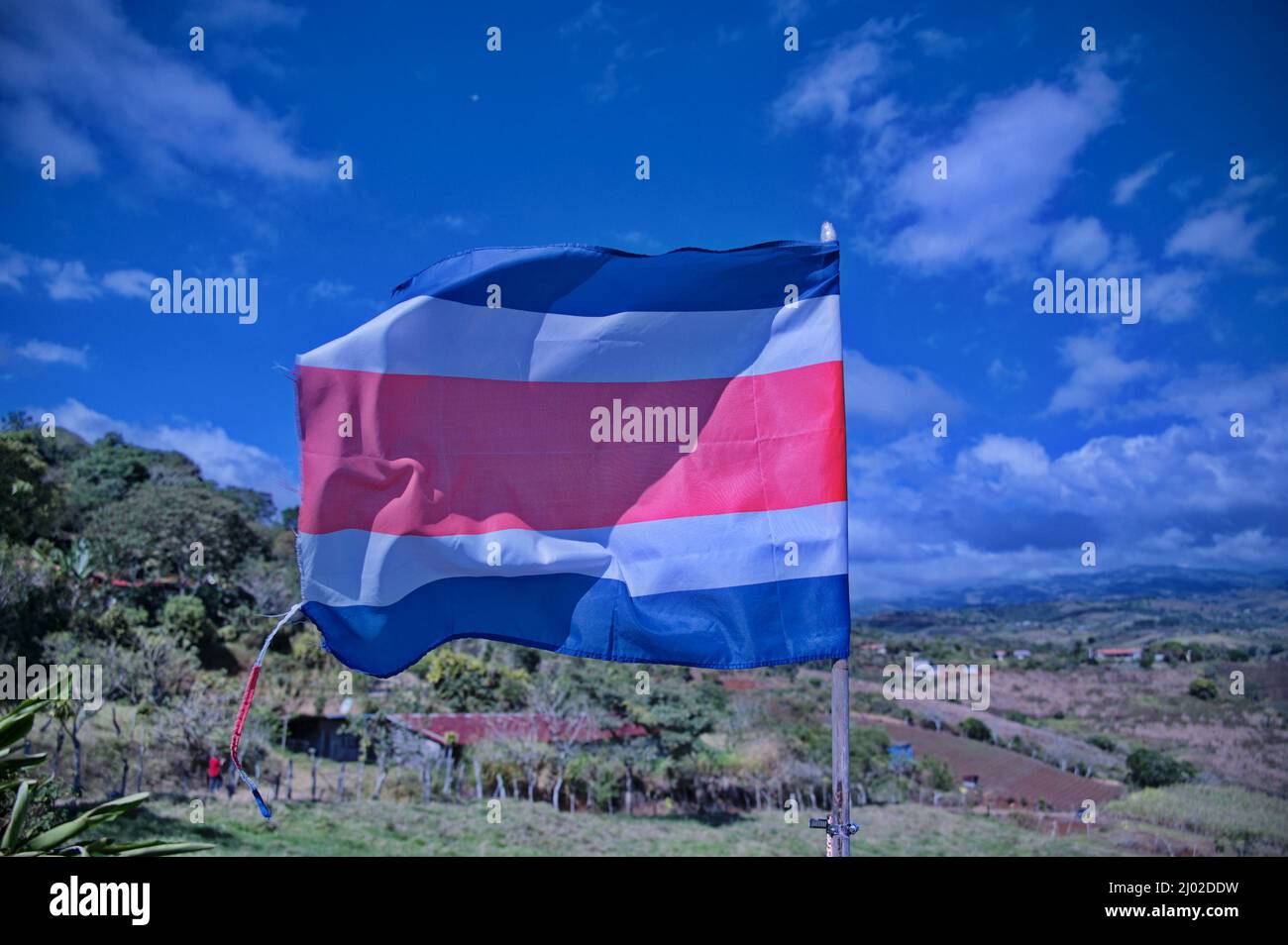 Bandiera nazionale costa rica sventola immagini e fotografie stock ad ...