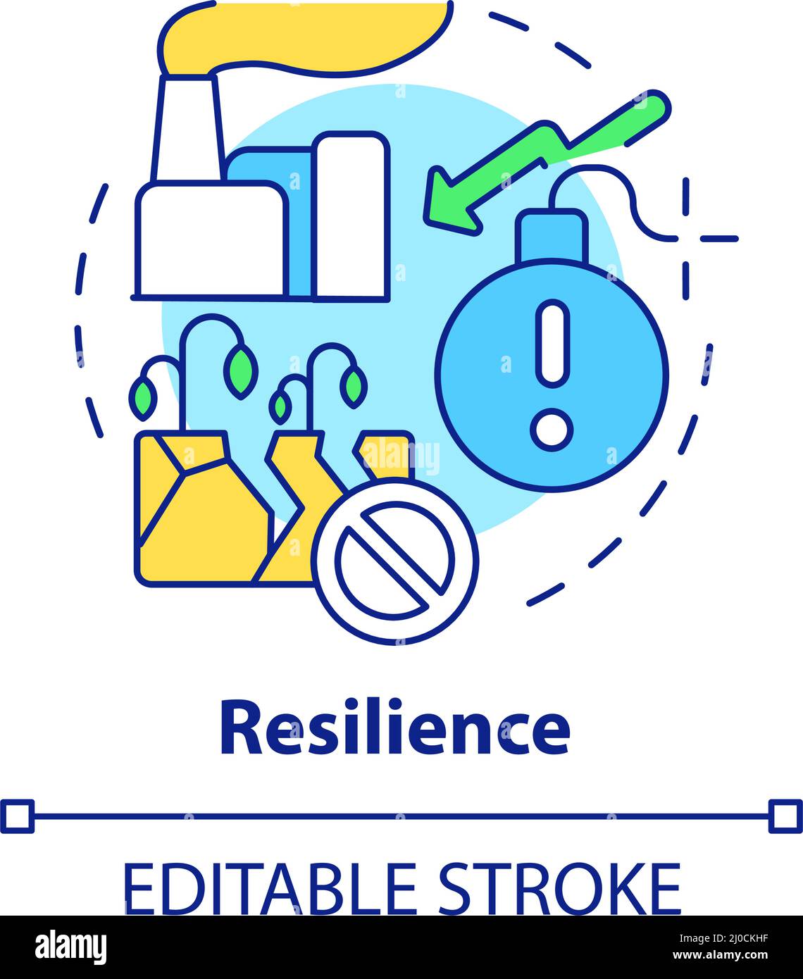 Simbolo di resilienza Immagini Vettoriali Stock - Alamy
