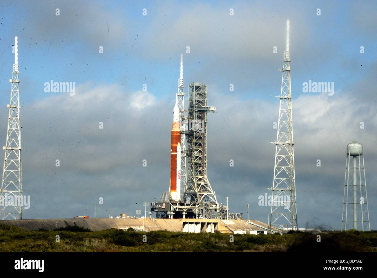 Centro spaziale Kennedy. Aeroporto Brevard County. Florida. USA. Marzo ...