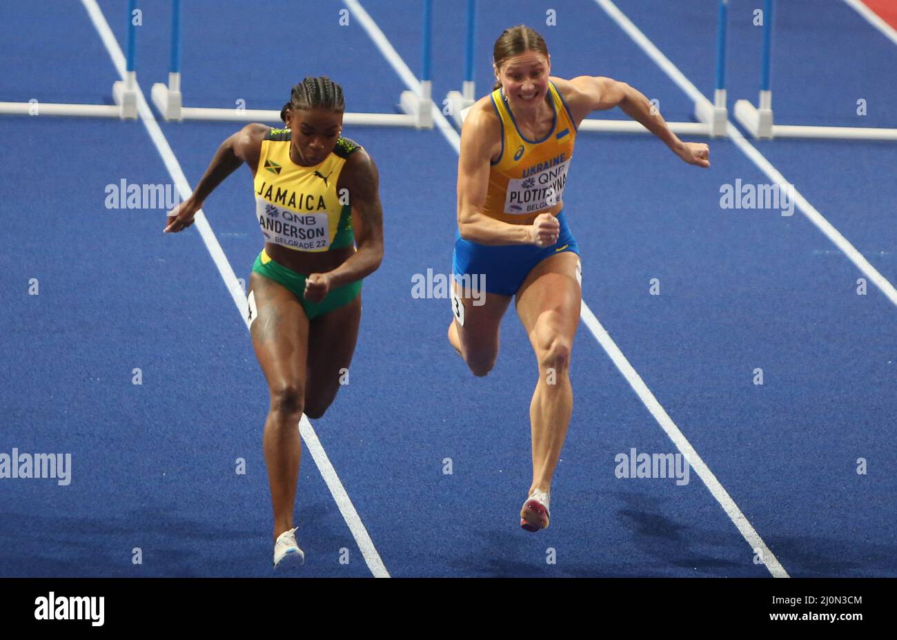 Britany ANDERSON of Jamaica e Anna PLOTITSYNA of Ukraine, Heats 60 M ... Britany ANDERSON of Jamaica e Anna PLOTITSYNA of Ukraine, Heats 60 M ...
