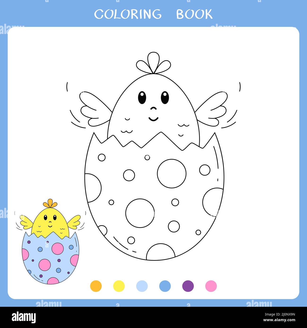 Libro da colorare pulcino immagini e fotografie stock ad alta risoluzione - Alamy