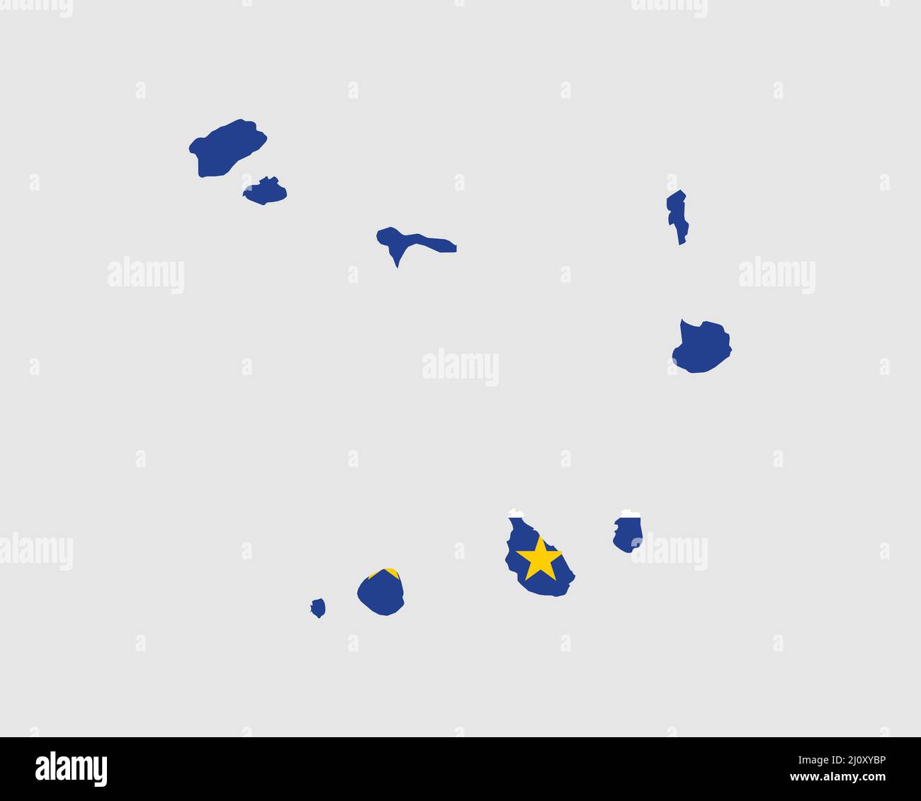 Bandiera della mappa di Capo Verde. Mappa di Cabo Verde con bandiera ...