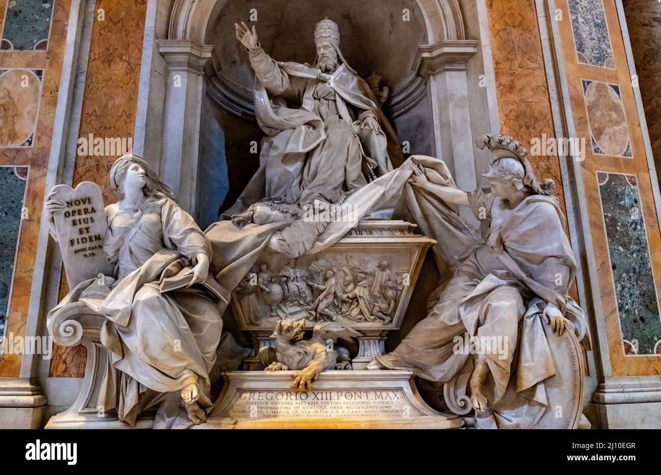 Tomba gregory xiii di papa immagini e fotografie stock ad alta ...