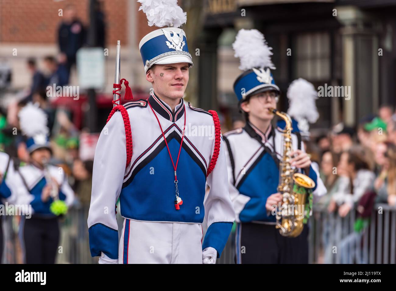 Banda musicale del falco della scuola superiore di danvers immagini e fotografie stock ad alta ...