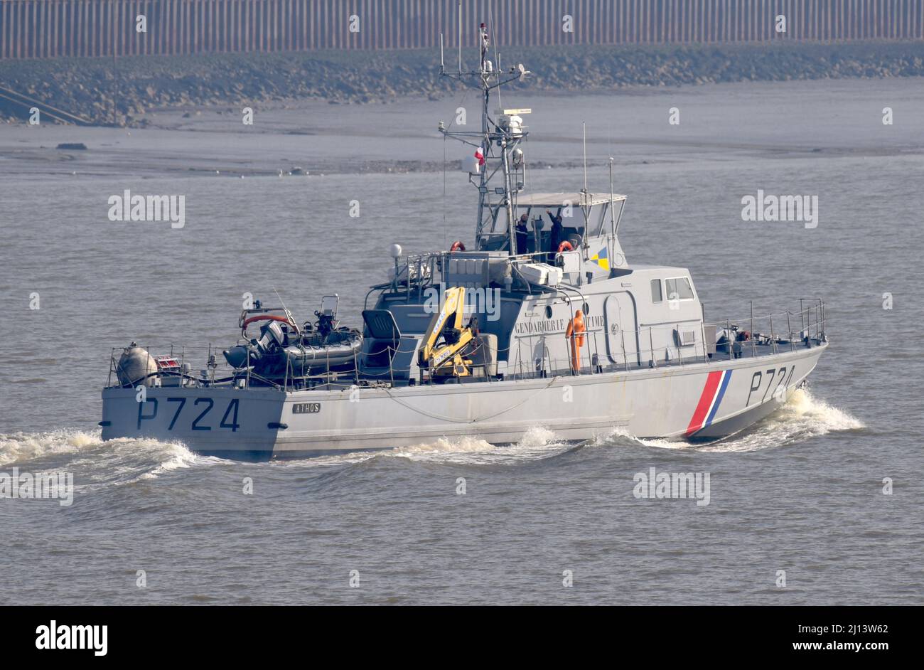 21/03/2022River Thames Tilbury UK. Au revoir FS Athos! Dopo aver ...