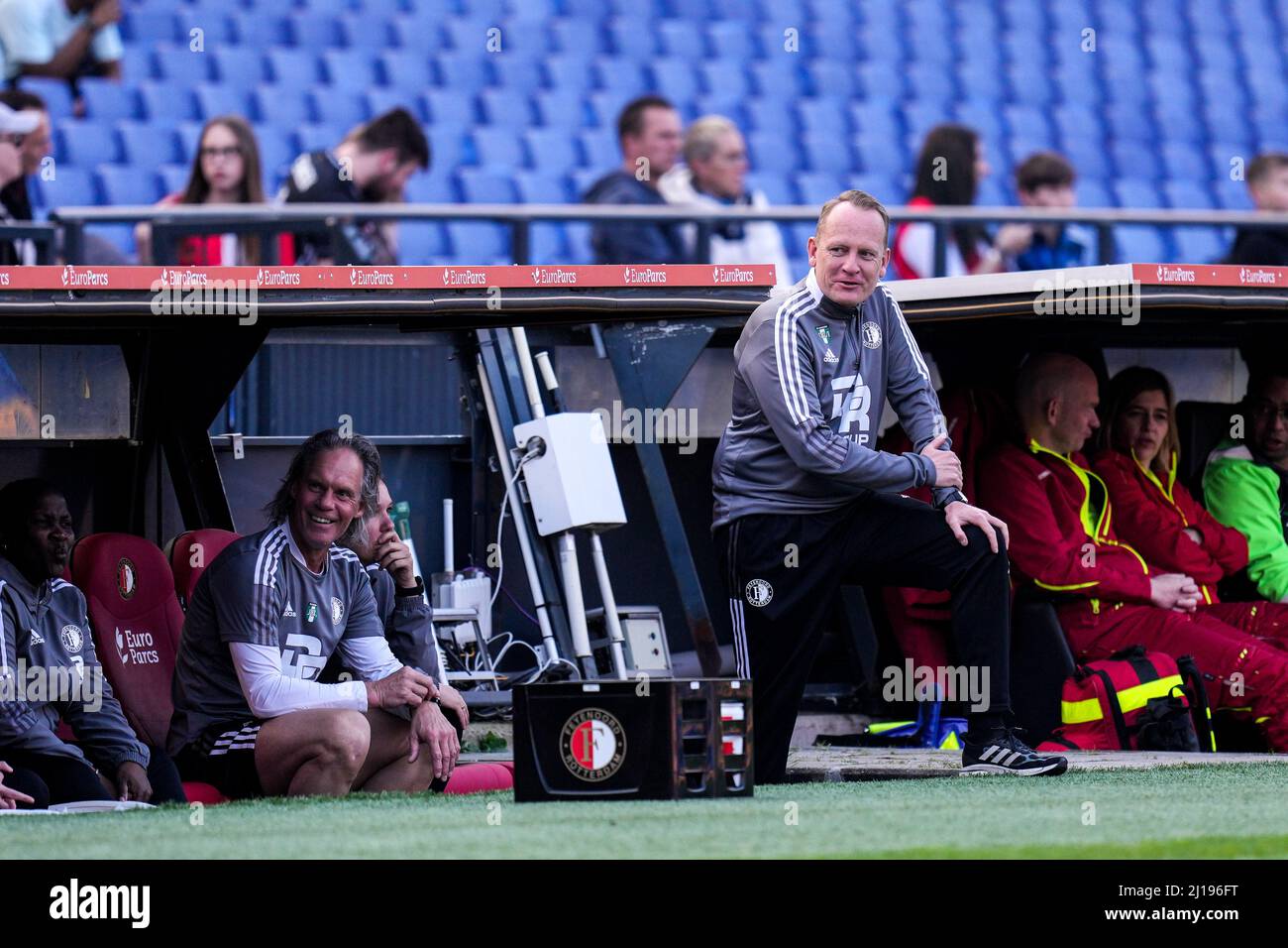 Rotterdam - Capo Coach Danny Mulder di Feyenoord durante la partita di ...