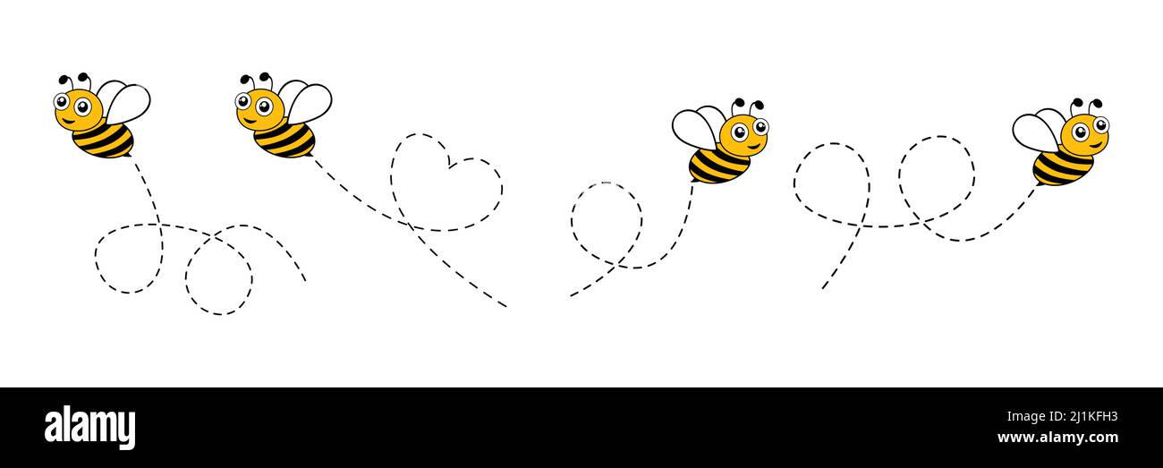 Disegno delle api piccole Immagini Vettoriali Stock - Alamy