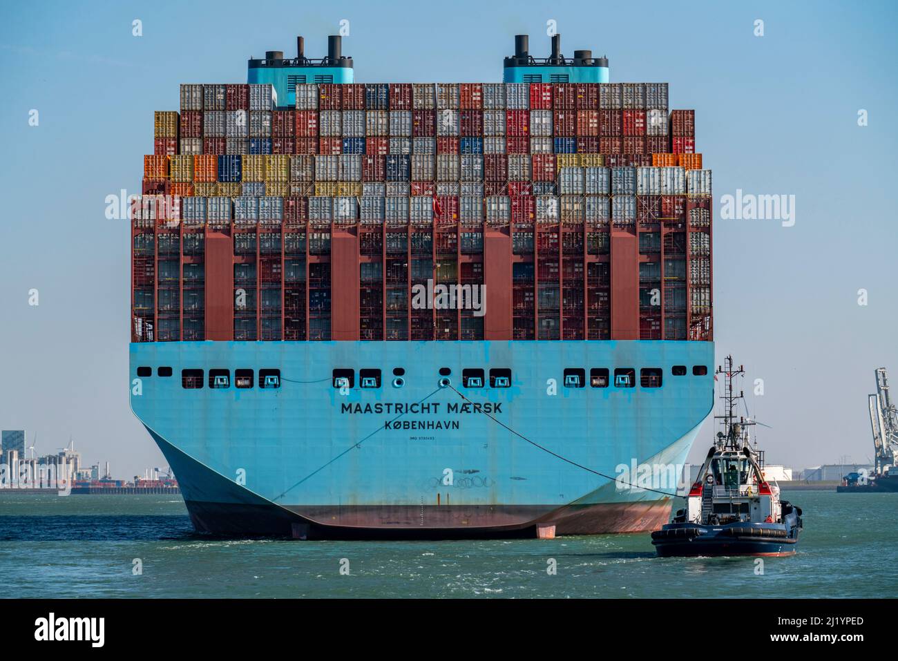 Nave Container della compagnia di navigazione Maersk Line, Maastricht ...