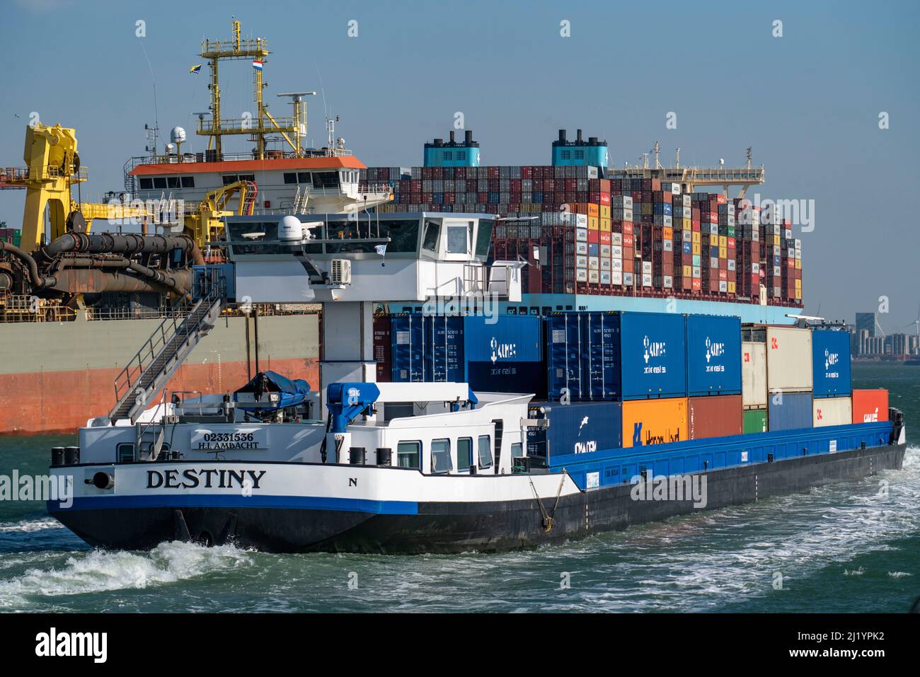 Nave Container della compagnia di navigazione Maersk Line, Maastricht ...