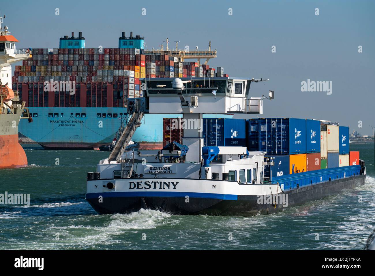 Nave Container della compagnia di navigazione Maersk Line, Maastricht ...