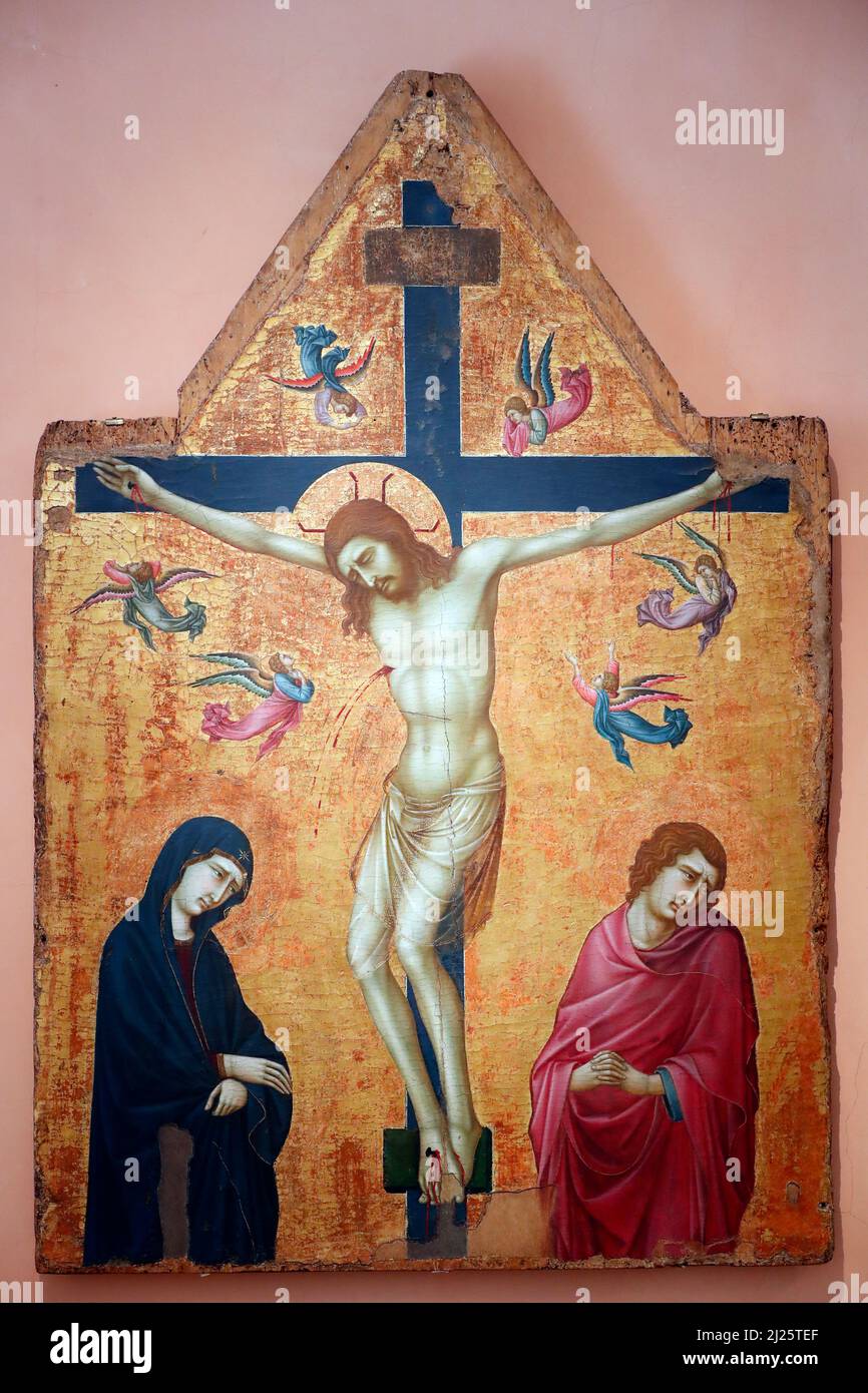 Crocifissione con vergine san giovanni e angeli immagini e fotografie stock ad alta risoluzione ...