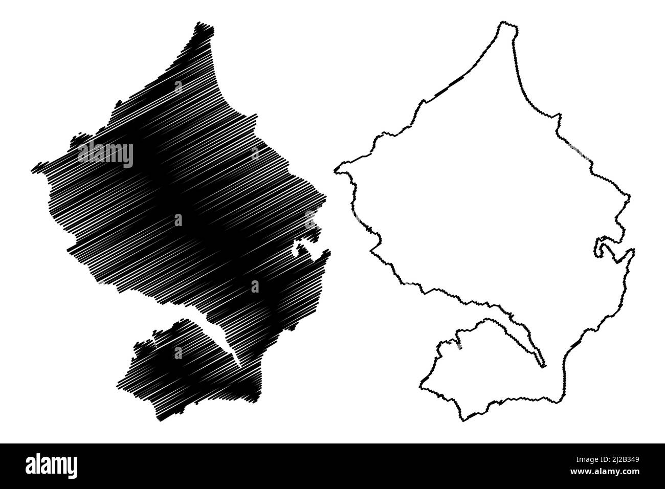 Mappa isole riau Immagini Vettoriali Stock - Alamy