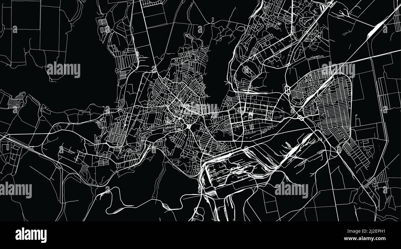 Mappa di kryvyi rih Immagini Vettoriali Stock - Alamy