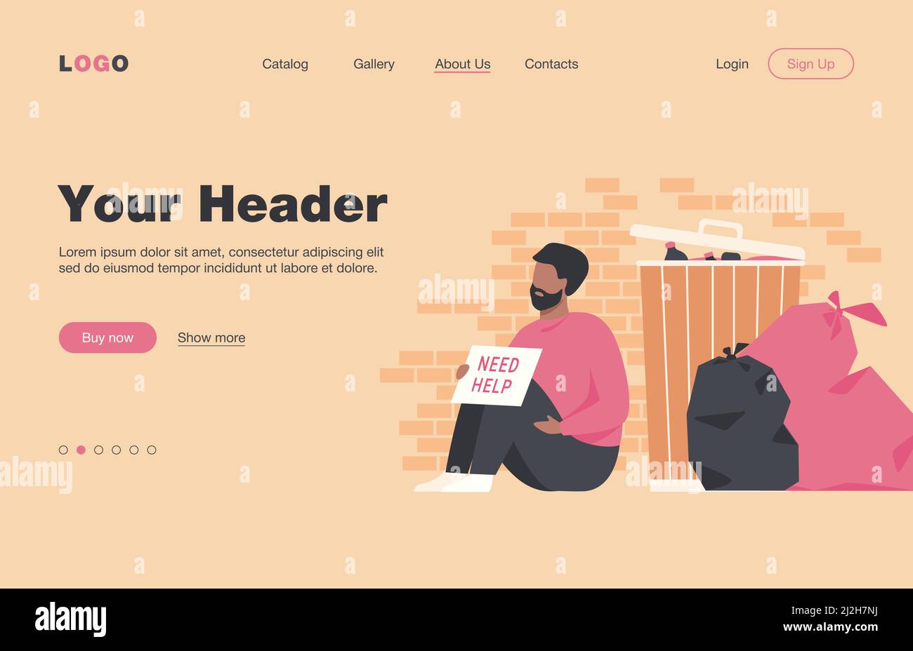 Persona disperata Immagini Vettoriali Stock - Alamy