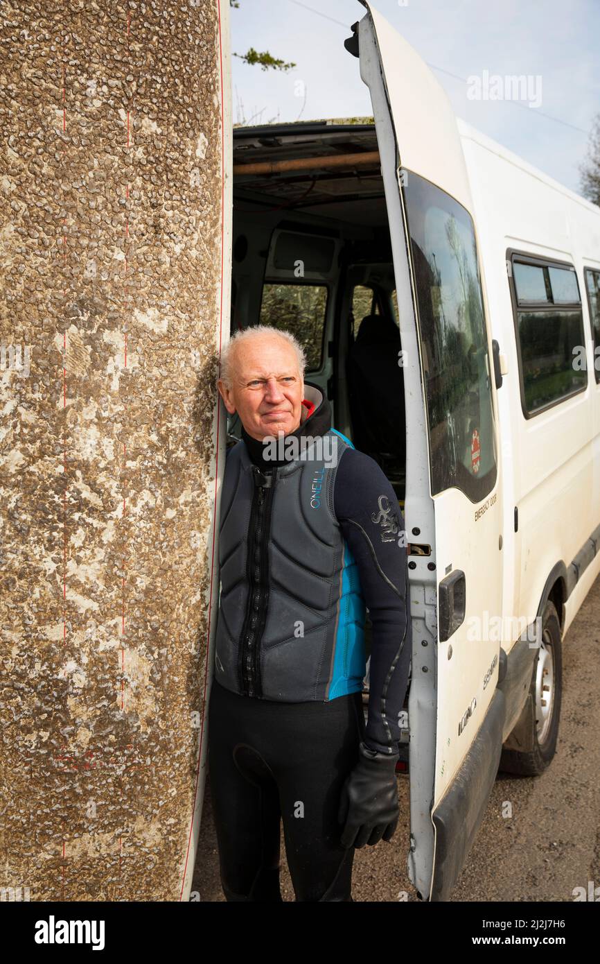 Epney, Gloucestershire. Regno Unito. 2nd Apr 2022. Peter Mallinson, 74 ...