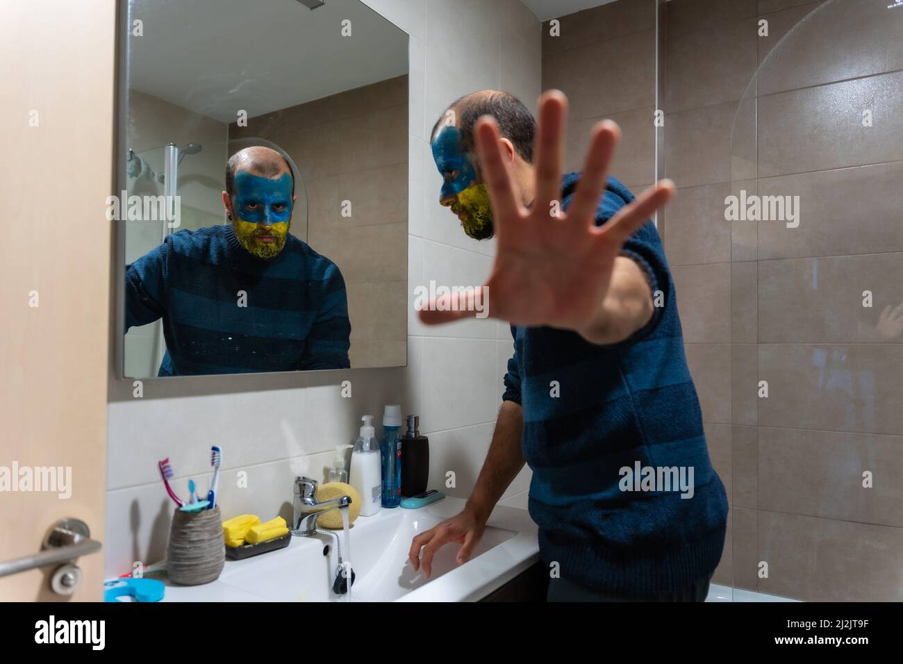 Il concetto Stop war, il conflitto tra Ucraina e Russia. Ritratto di un ...