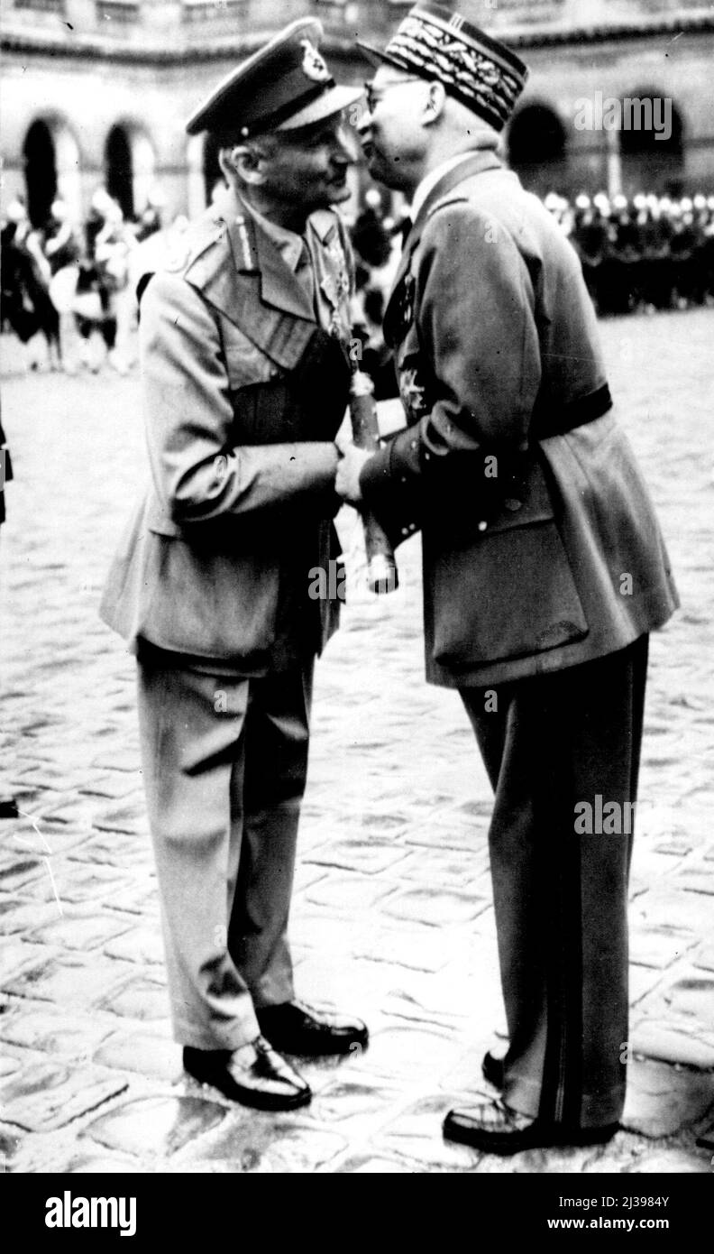 La medaglia militare più alta della Francia per Monty. Il maresciallo ...