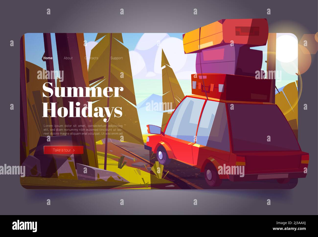 Going on holiday cartoon immagini e fotografie stock ad alta ...