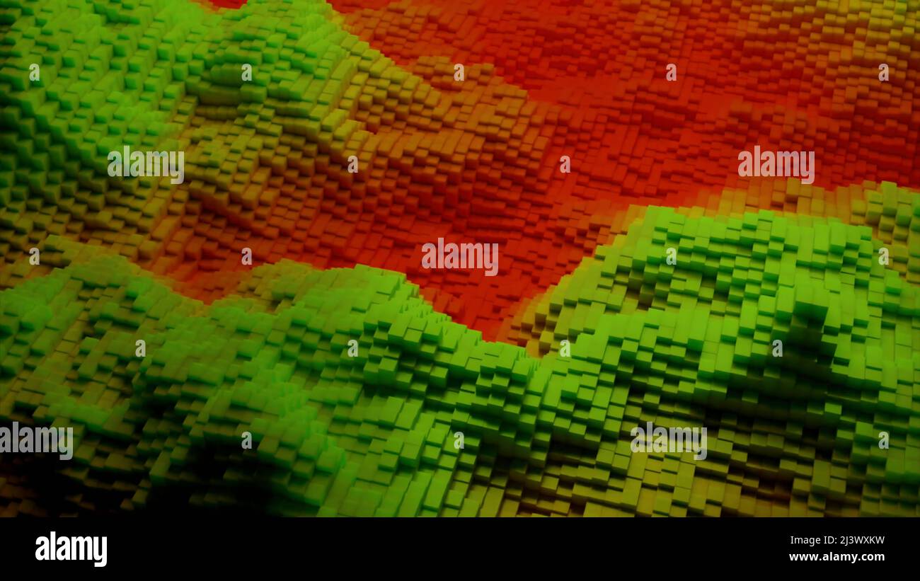 Sfondo luminoso. Design. Le macchie colorate si spostano nel formato 3D ...