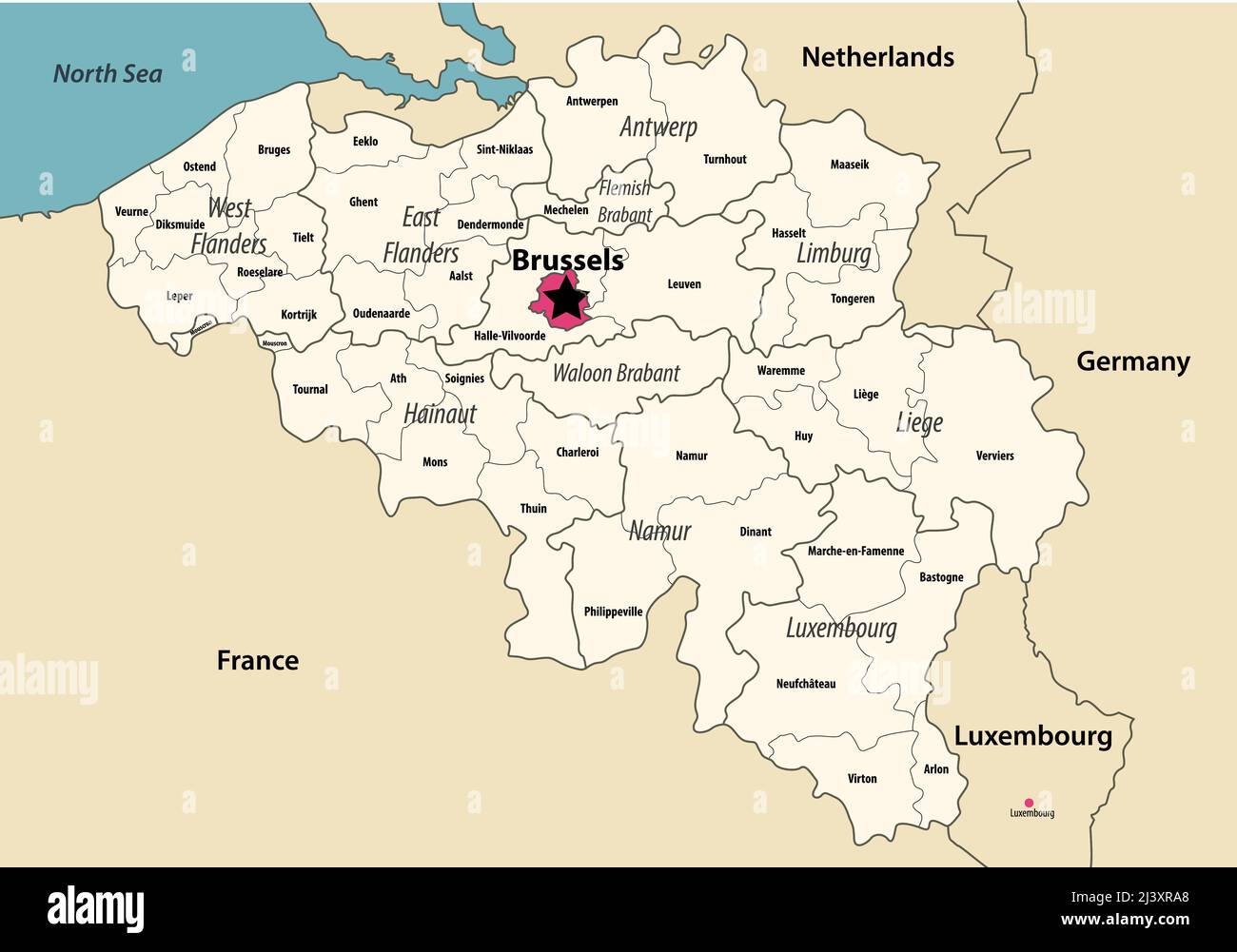 Mappa di hainaut immagini e fotografie stock ad alta risoluzione - Alamy