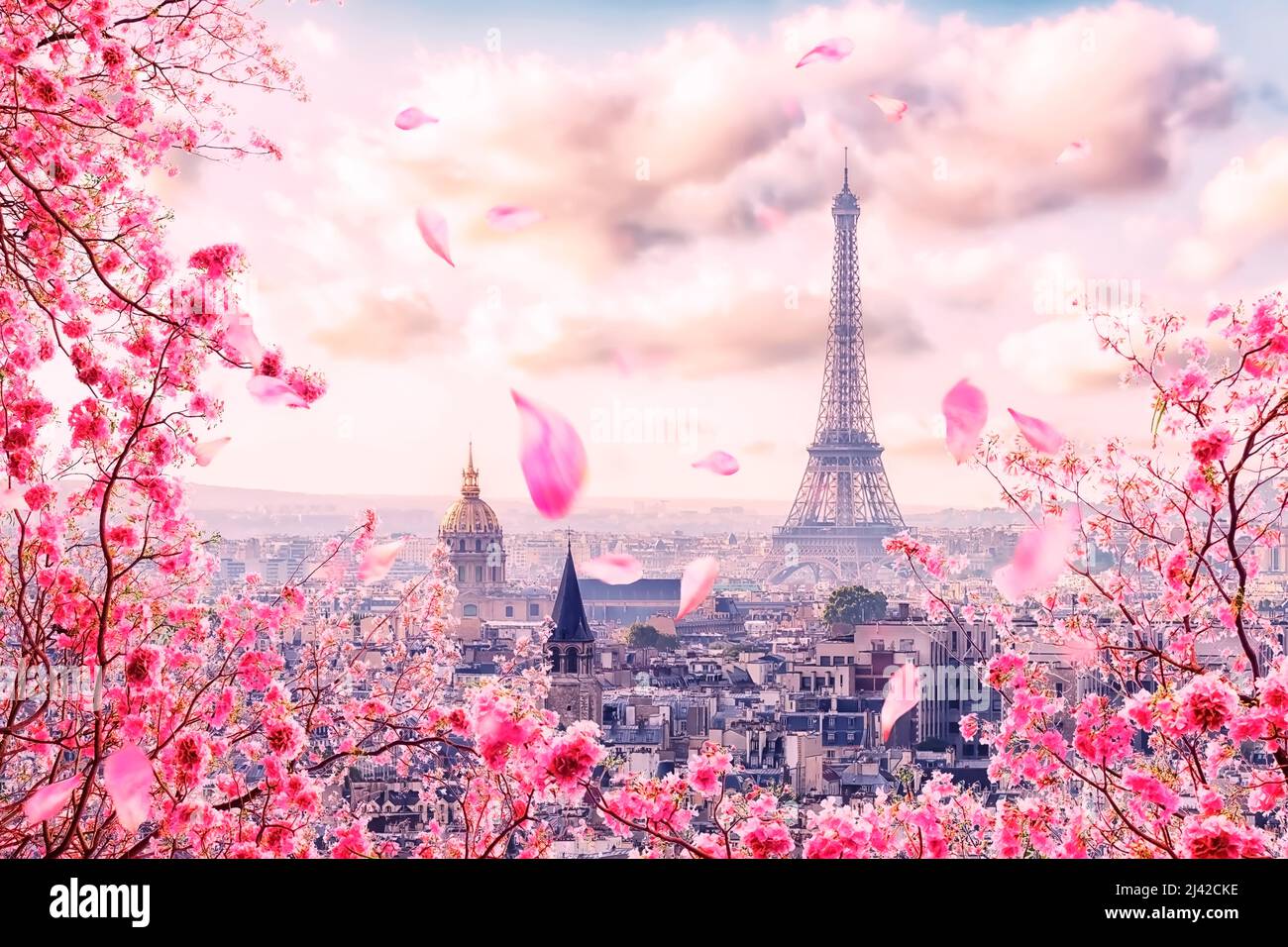 Primavera torre eiffel immagini e fotografie stock ad alta risoluzione ...