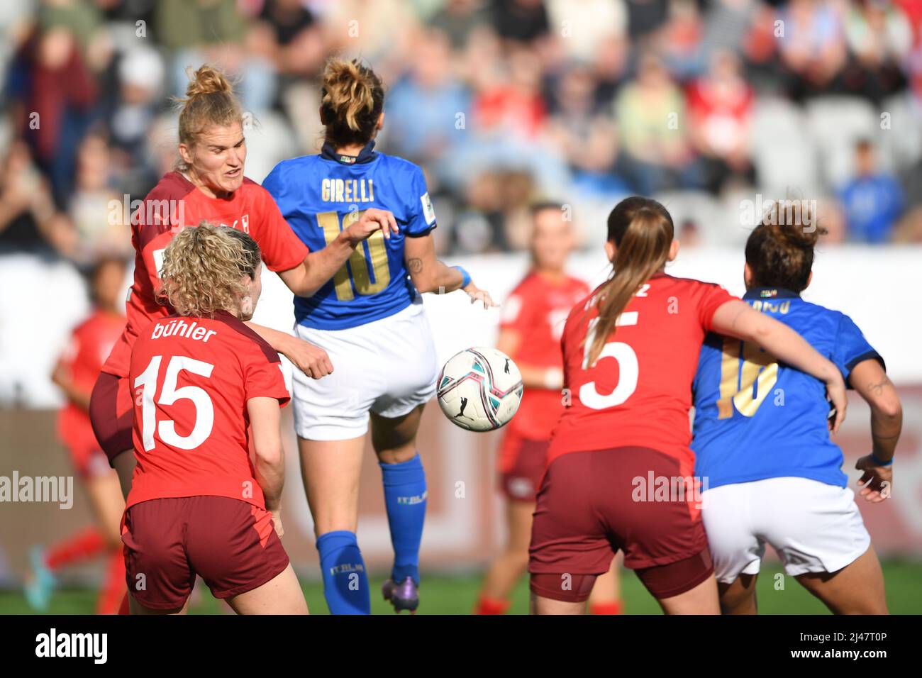 Cristiana Girelli (Italia Donne) durante la gara di qualificazione FIFA ...
